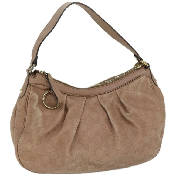 Gucci | Bags | Gucci Ssima Gg Canvas Shoulder Bag Beige 232955 Auth ...